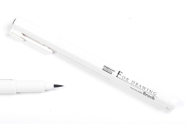 Tusch MARVY Technical Drawing Pen m/pensel-spids (brush), sort - Tusch ...