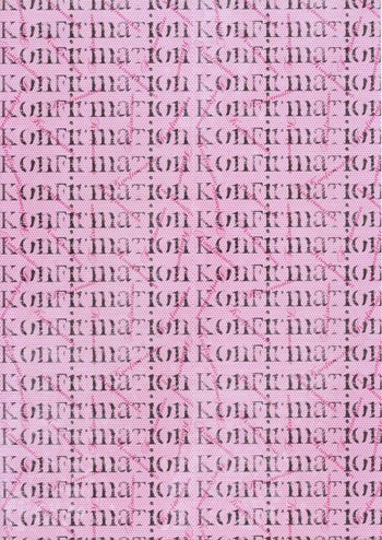 Papir A4, pink, konfirmation, m/tekst, 1stk